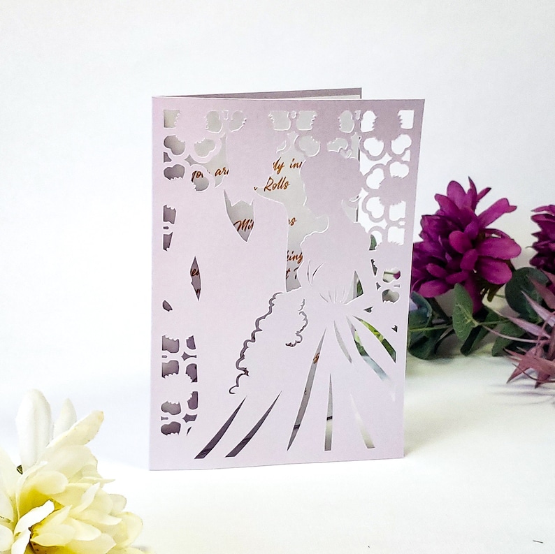 Wedding Invitation Couple Lace Template 5x7 Card Instant Download-svg ...