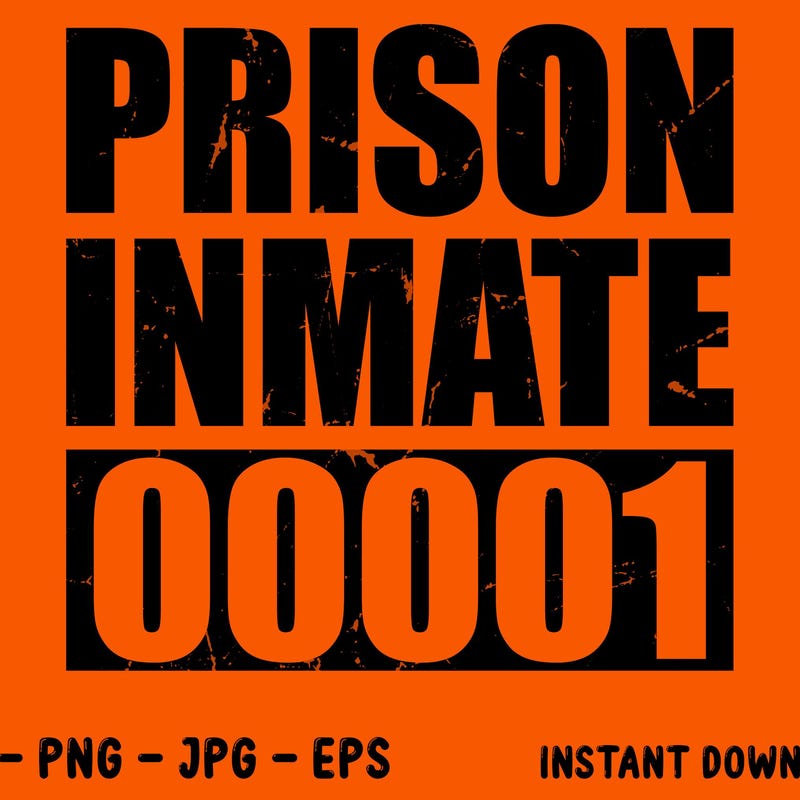 Prison Costume Svg - Etsy
