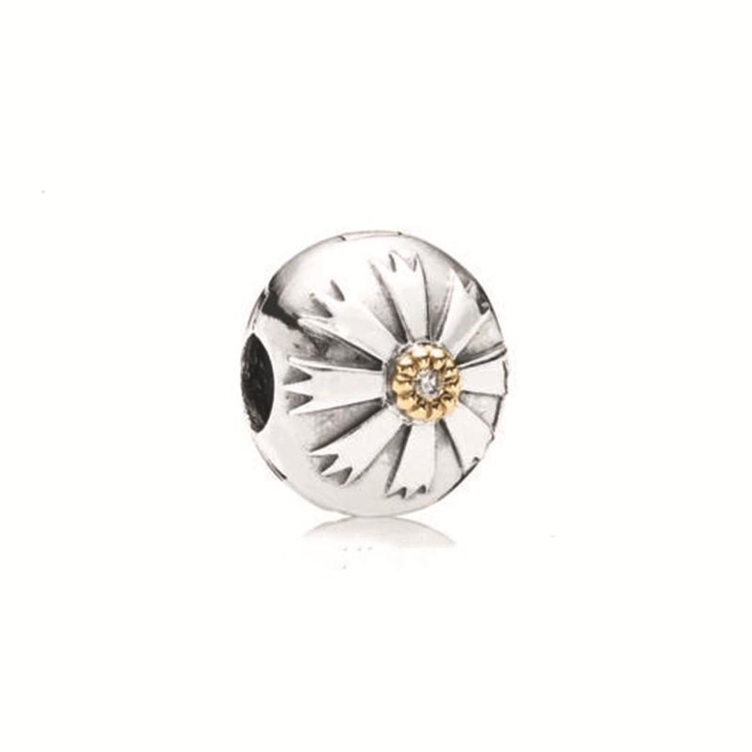 Pandora Two Tone Friendship Flower Clip - Etsy