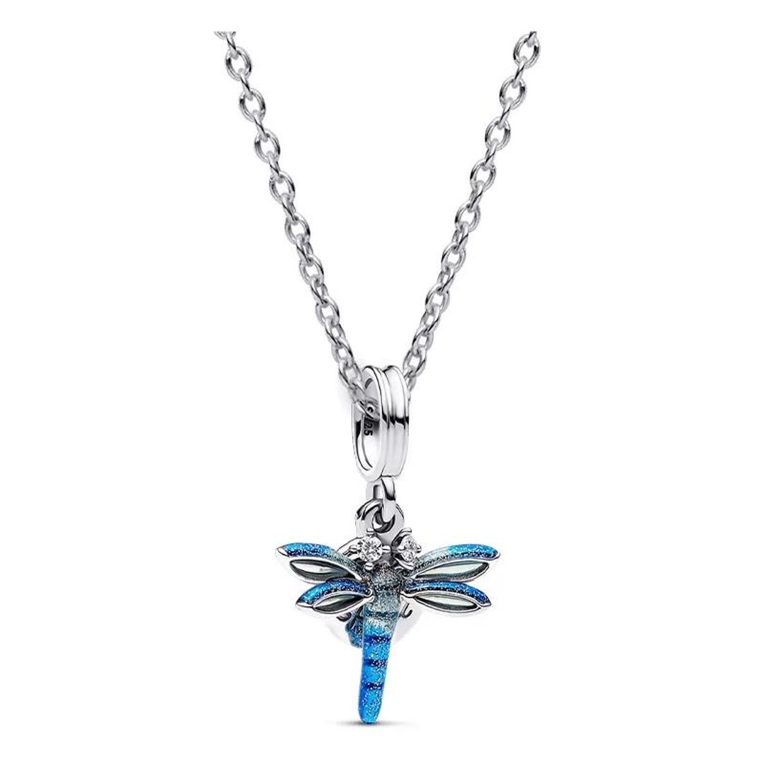 Pandora Dragonfly Double Dangle Charm Necklace Set 45cm - Etsy