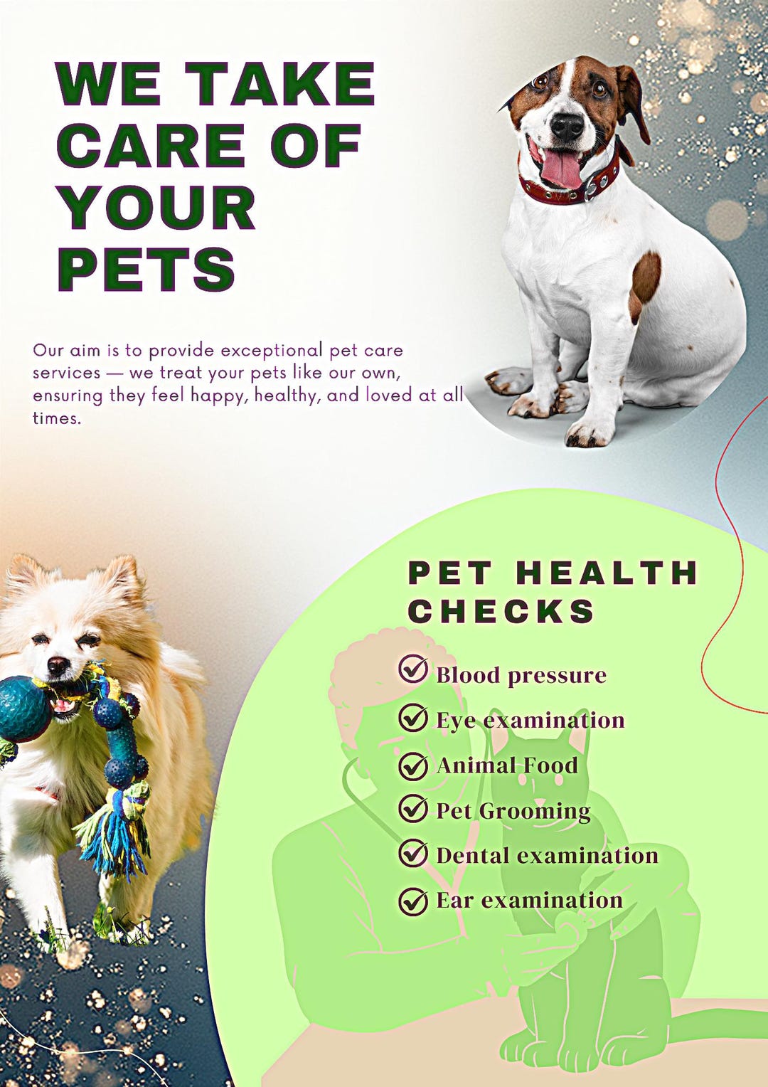 Editable Canva Veterinary Clinic Flyer Template | Editable Pet Care ...