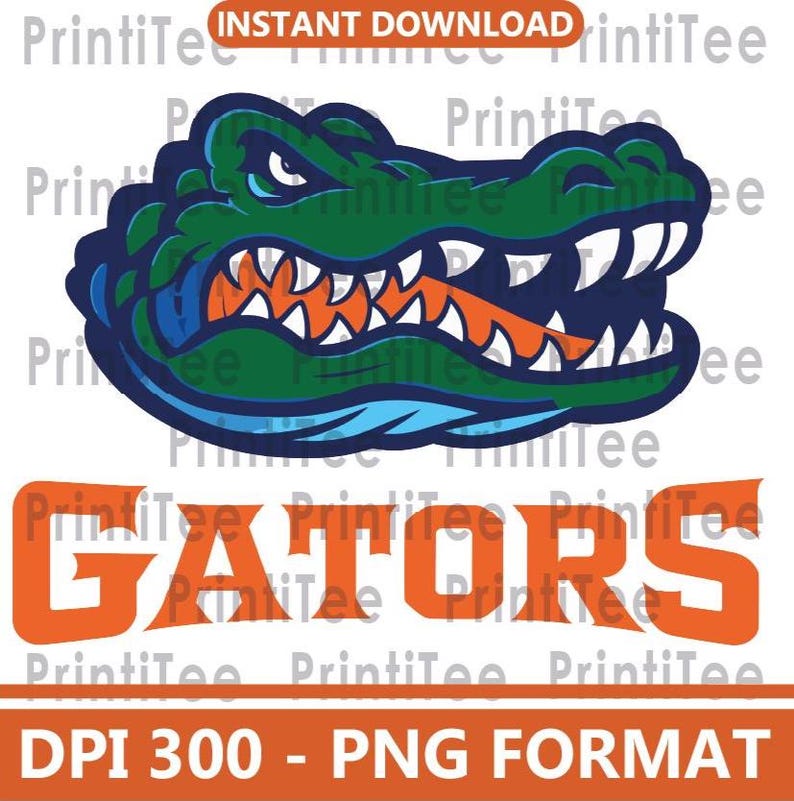 Gators Mascot Drip | Alligator Head PNG | Fierce Gator Mascot ...