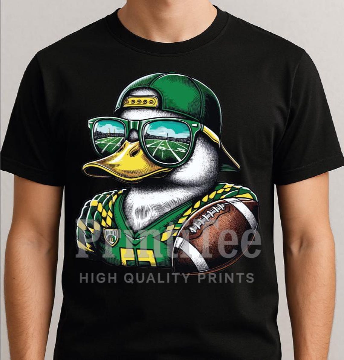 Cool Duck Football Mascot PNG | Retro Sports Duck Illustration ...