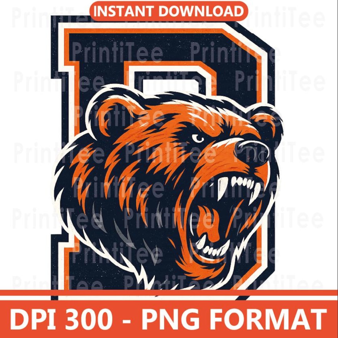 Chicago Football PNG | Bears Football Sublimation Print File ...