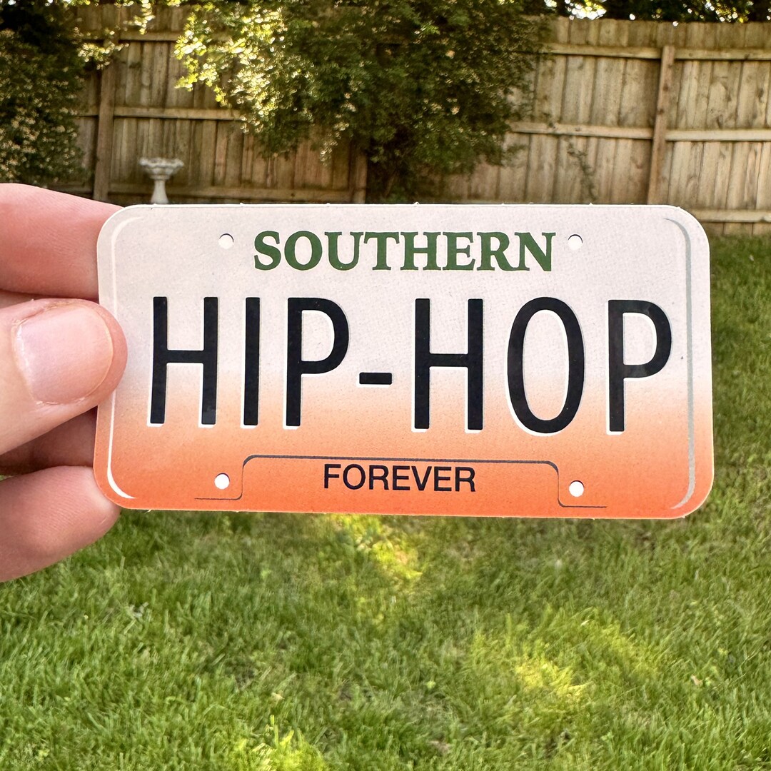 Southern Hip-hop License Plate Weather Resistant Sticker - Etsy