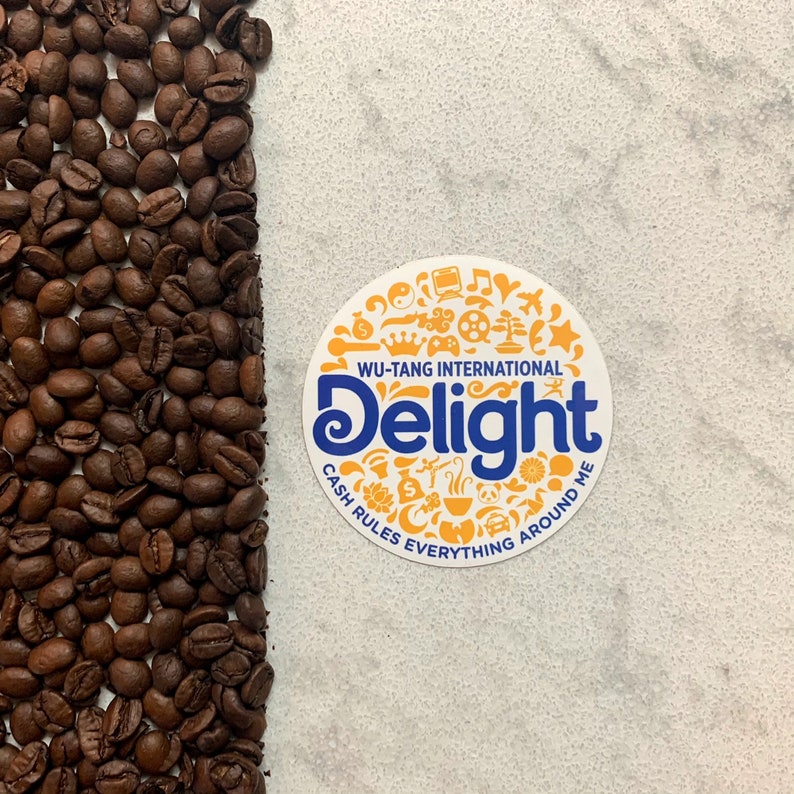 Wu-tang & Coffee Cafe Drinks Coffee Sticker Latte - Etsy