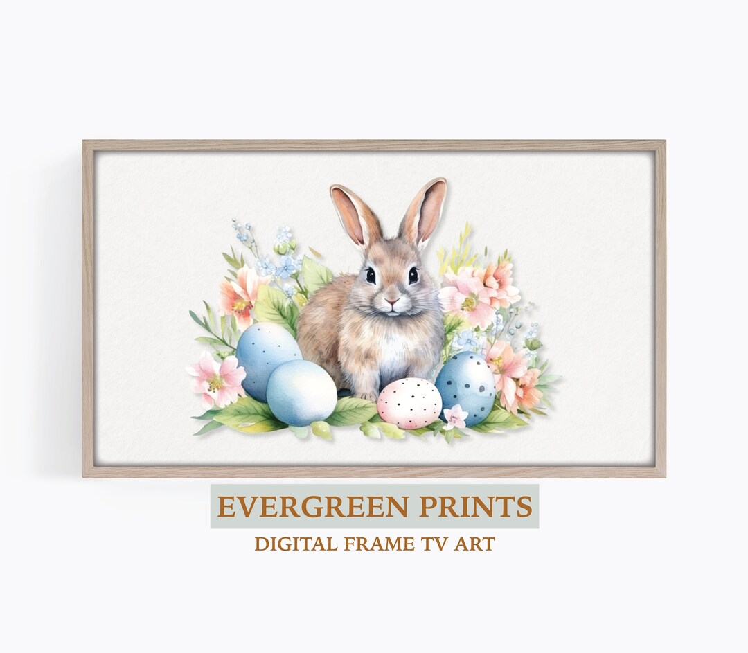 Easter Bunny Samsung Frame TV Art Easter TV Art Spring Tv Art Easter ...