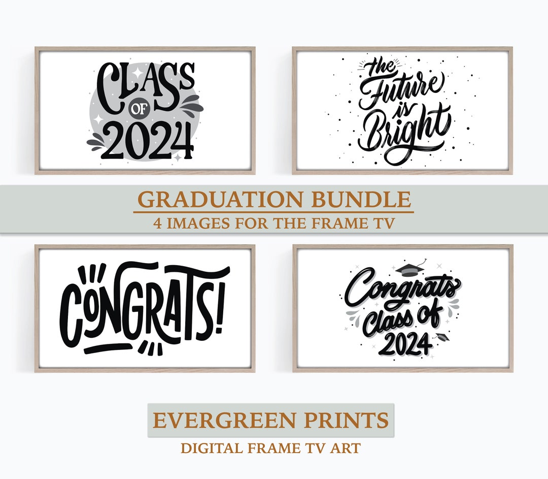 Samsung Frame TV Art Graduation Bundle for 2024 Graduation TV Art Set ...