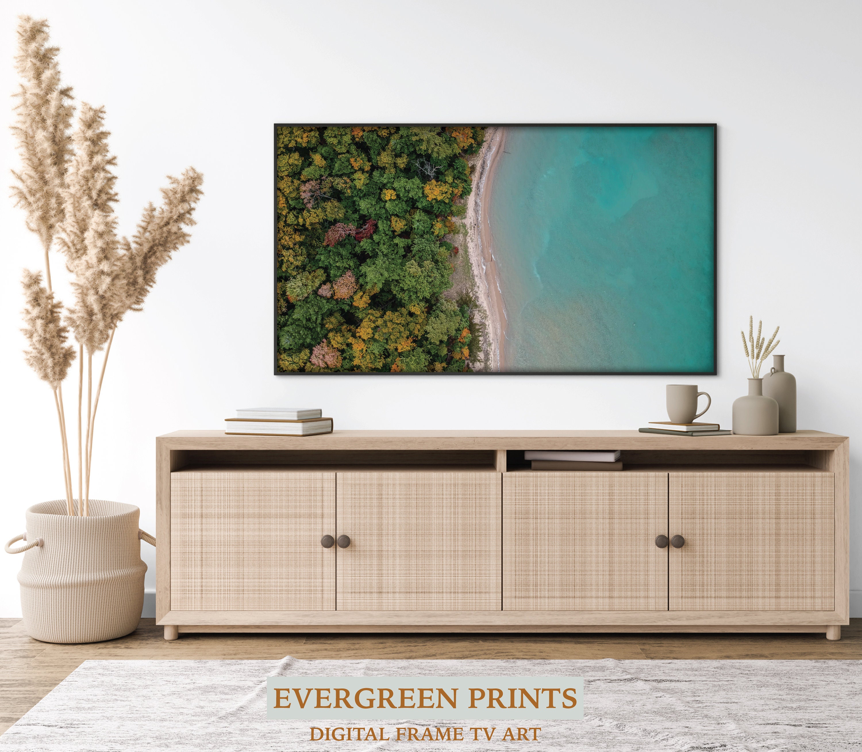 Ocean Shore Photography Samsung Frame TV Art Digital Frame TV Art ...