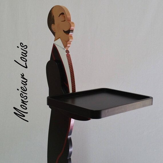 Side table butler tray table statue with tray tray custom | Etsy