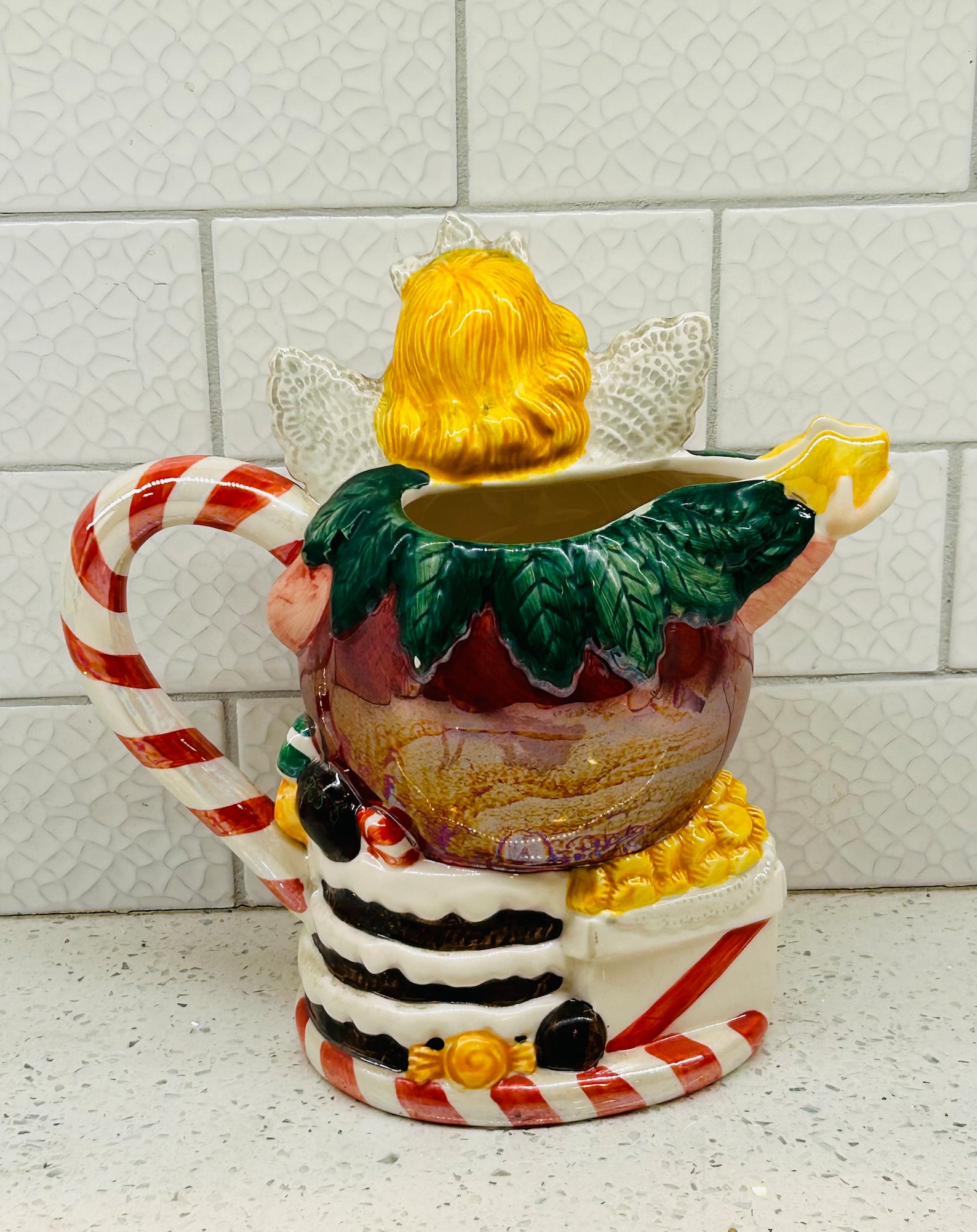 Vintage Dept 56 Sugar Plum Fairy Pitcher: Hand-painted Ceramic - Etsy