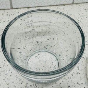 Vintage Pampered Chef Glass Measuring Prep Bowl 1 Cup 175 ML - Etsy