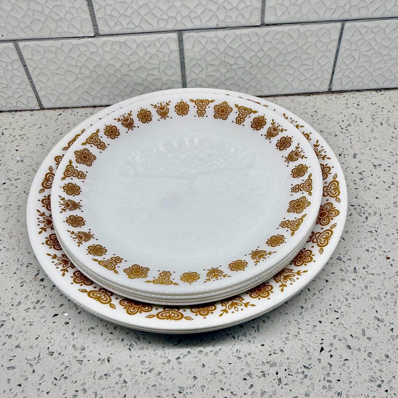 Corelle Butterfly Gold Dinnerware - Etsy
