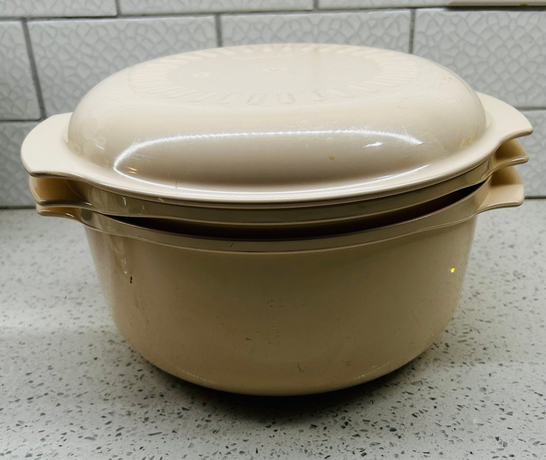 Vintage Tupperware Ultra 21 Tupperwave Cookware System With Steamer ...