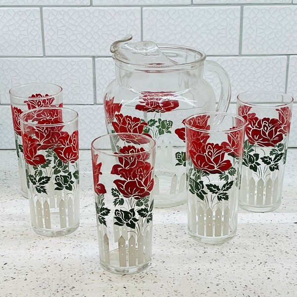 Hazel Atlas Pitcher - Etsy