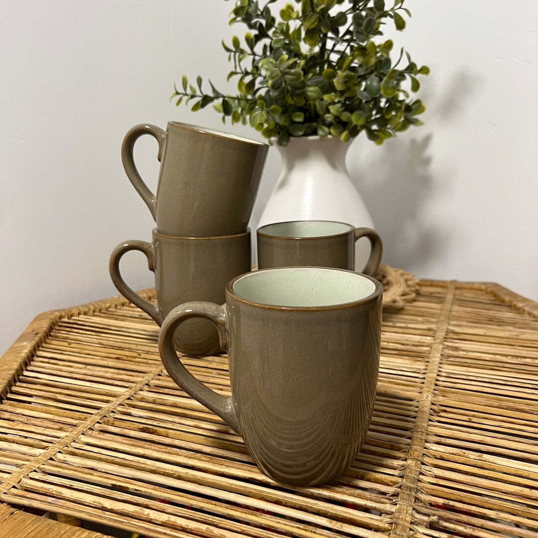 Set of 4 Dansk Plateau Khaki Coffee Mugs - Etsy
