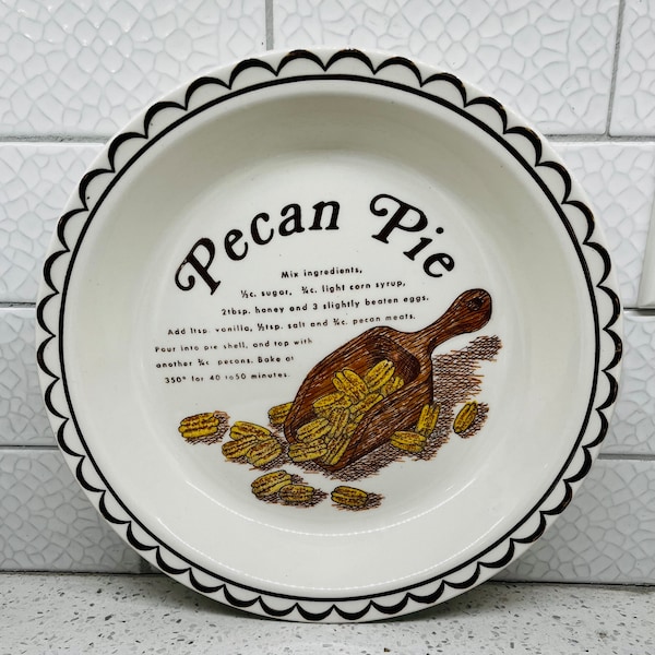 Ceramic Pie Dish - Etsy