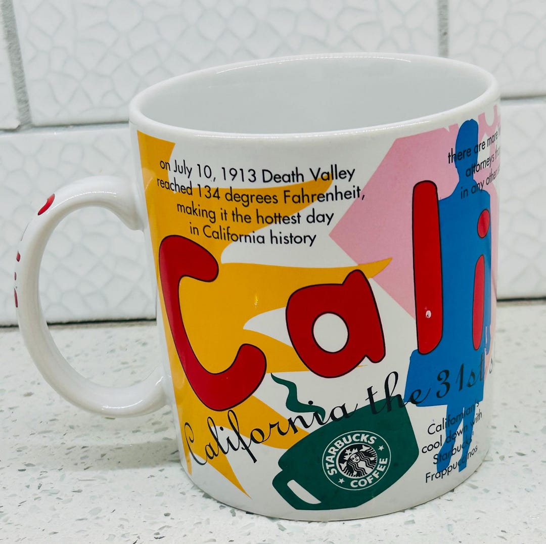 Vintage Starbucks - California States of Bean Wide Mouth Coffee Mug by ...