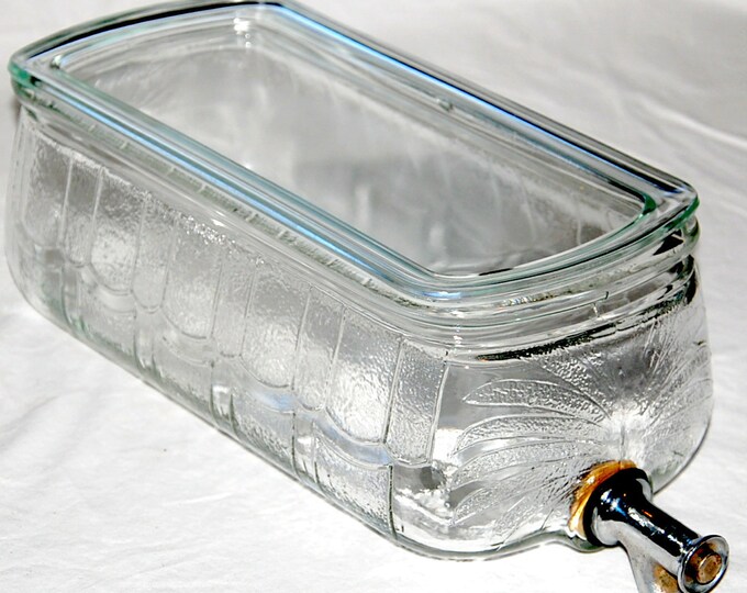 RARE Vintage Glass Refrigerator Water Dispenser Jar - Etsy