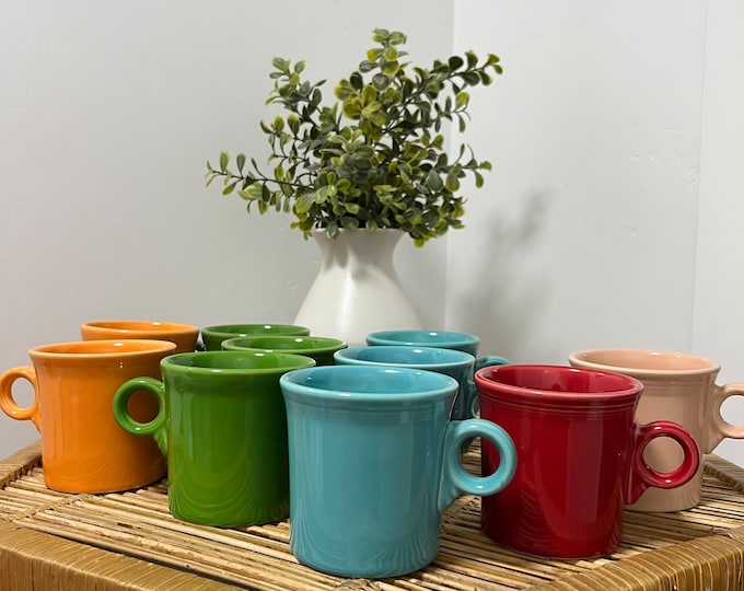 Fiestaware Java Mugs, Coffee Cups, Tom & Jerry C Handle, Ring Handle ...