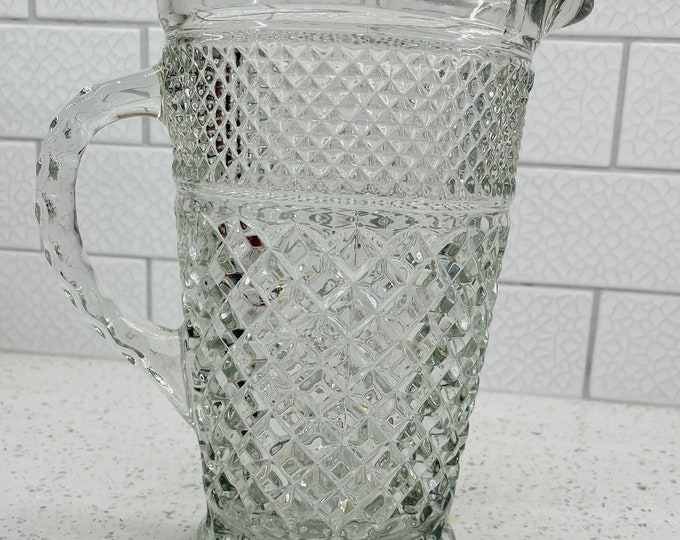 Lovely Vintage Anchor Hocking Pitcher - Wexford Pattern - Etsy