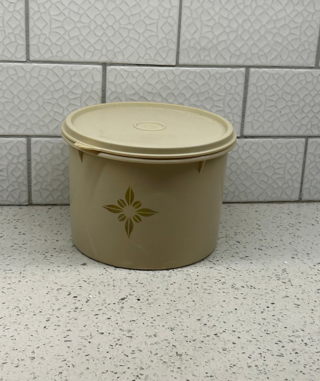 Tupperware Round Cannister Storage Container 264 Almond - Etsy