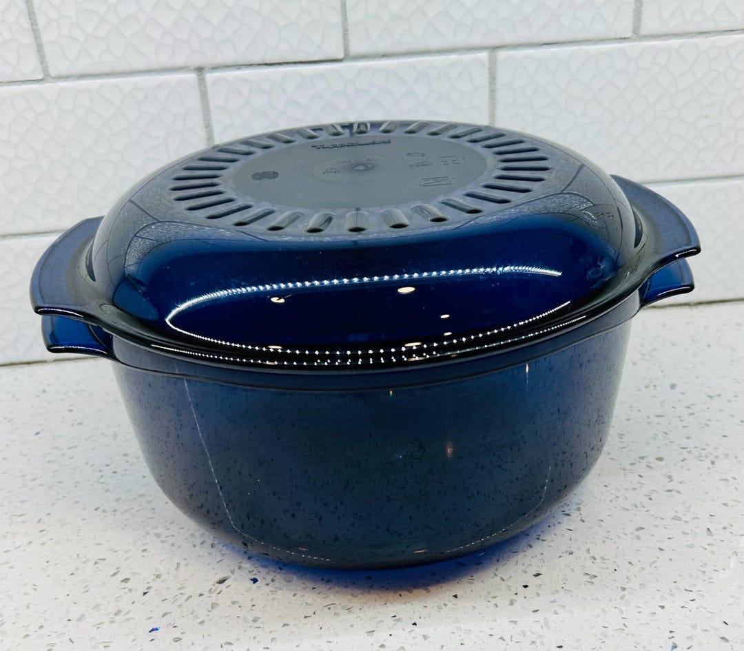 Vintage Tupperware Stack Cooker- 3 Quart Cobalt Blue Bowl for ...