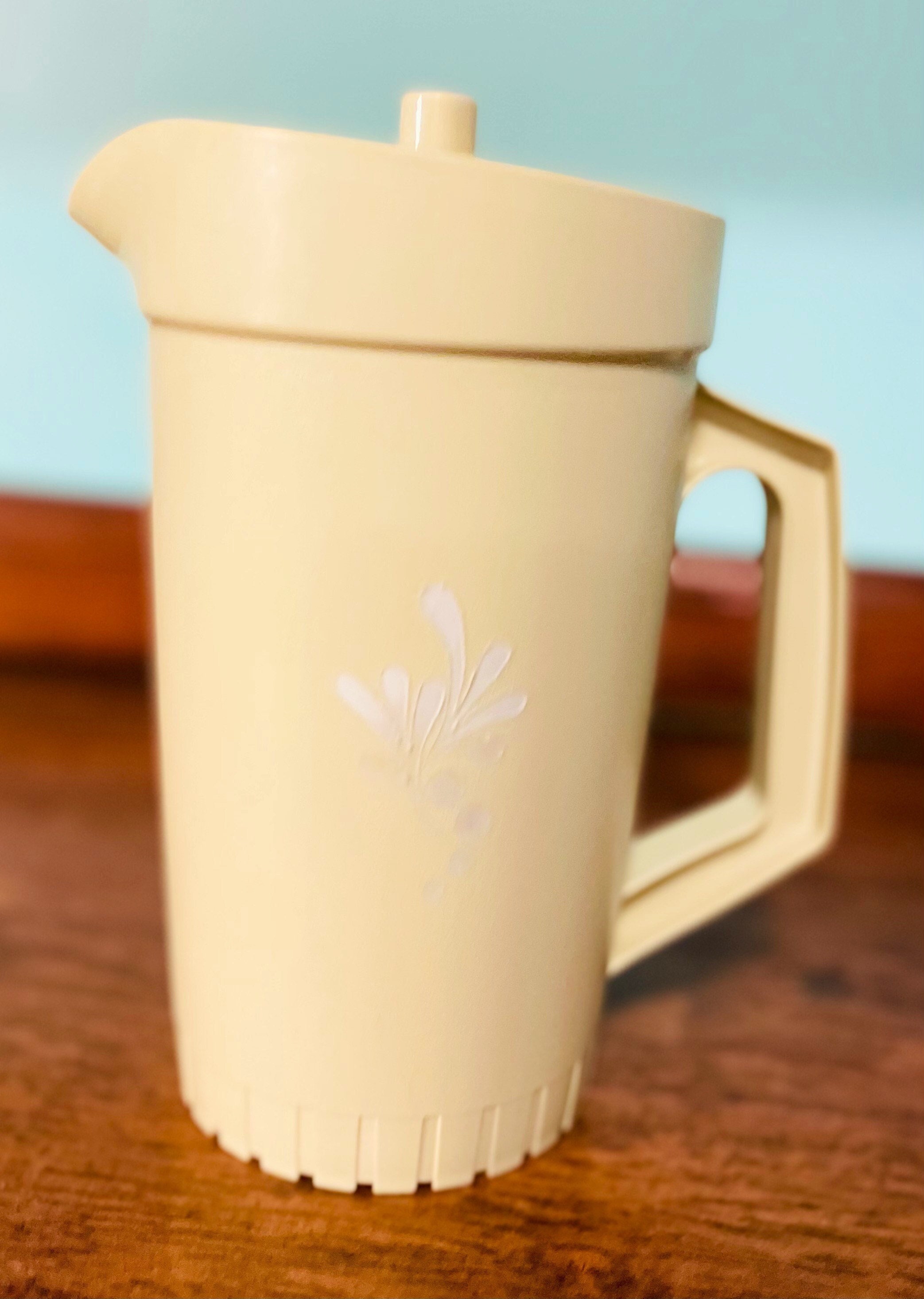 Tupperware #874-14 Small Tupperware Push Button Pitcher Almond and ...