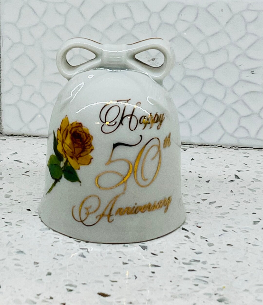 50th Anniversary Gift Bell - by Design Collection Genuine Genuine ...