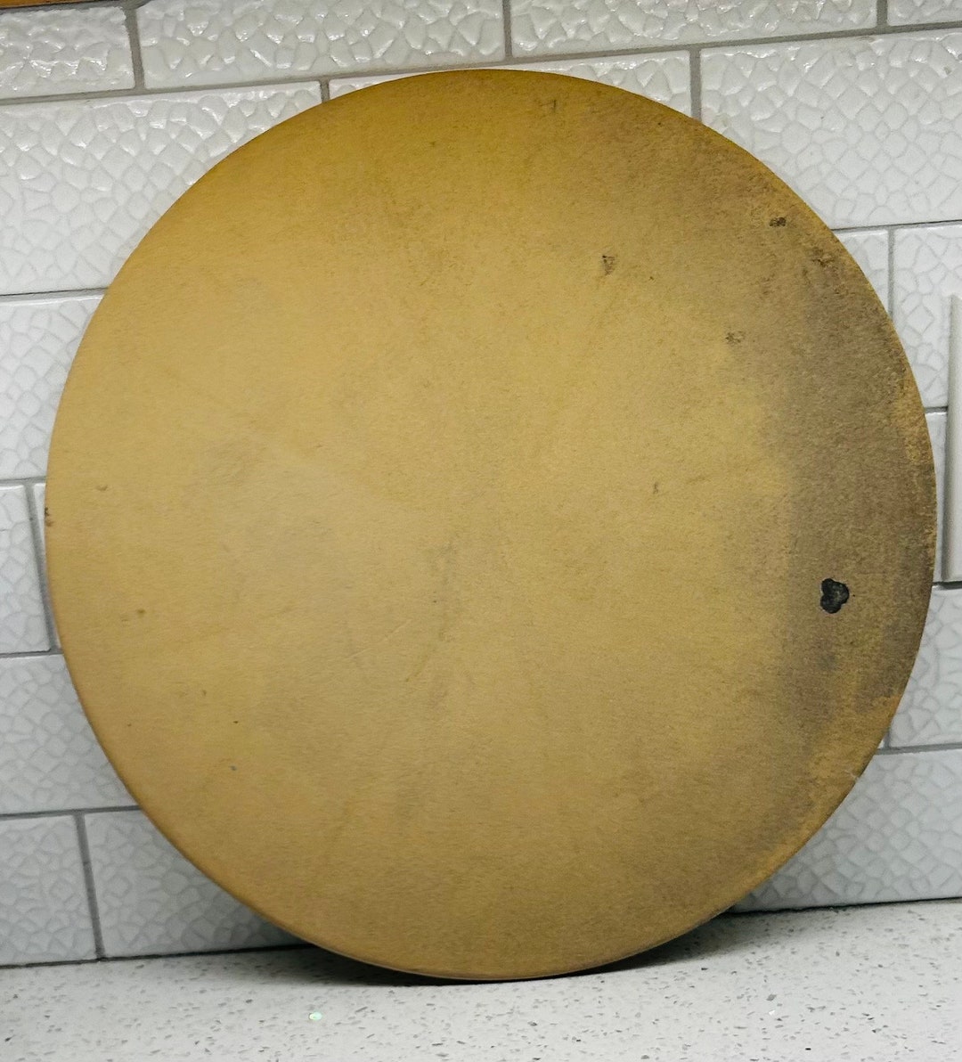 The Pampered Chef Large Heritage 15 Round Stone. Unglazed Stoneware ...