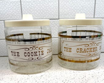 Vintage Pyrex - Mid Century Pyrex Cookie Jar & Cracker Barrel ...
