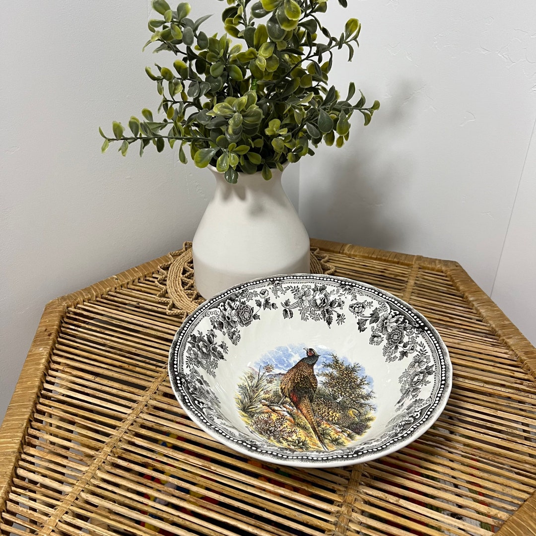 Vintage Churchill Game 9.5” Serving Bowl - Archive Illustrations ...