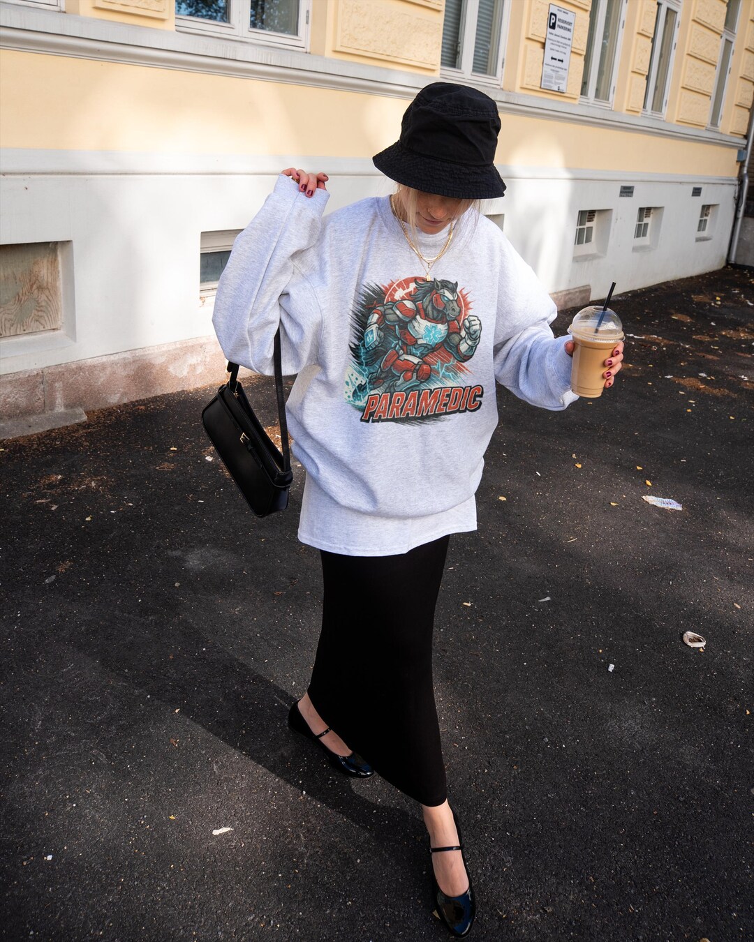 Paramedic Superhero Sweatshirt | Retro 90s Comic Crewneck | EMT & First ...