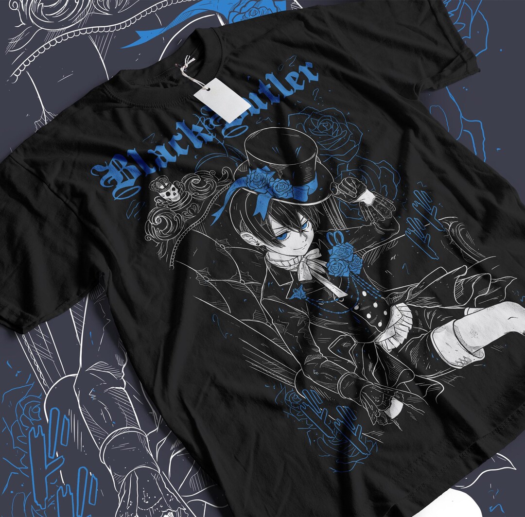 Black Butler Shirt, Sebastian T-shirt, Kuroshitsuji, Toboso Yana Unisex ...