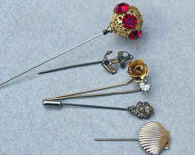 Vintage Stick Pins Lot Art Nouveau - Etsy
