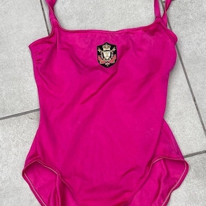 80s Pink One Piece Swimsuit Crest Patch by Sandcastle 12 - Etsy