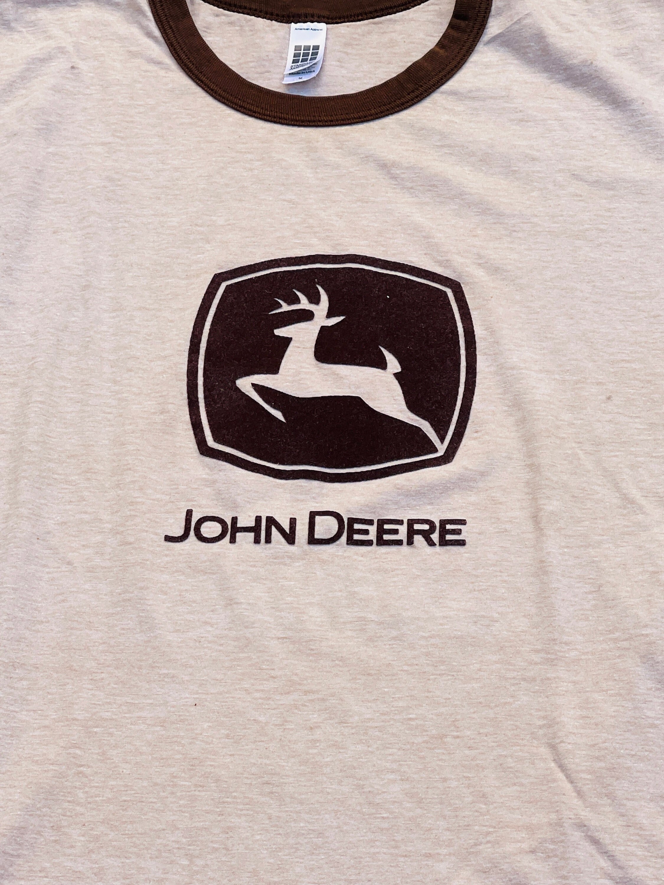 Vintage John Deere Ringer T-shirt Size Medium - Etsy