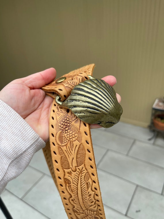 vintage solid brass shell - Gem