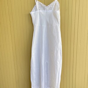 60s Lace Trim Front Slit White Full Slip Dress Wonder Maid Size 34 - Etsy