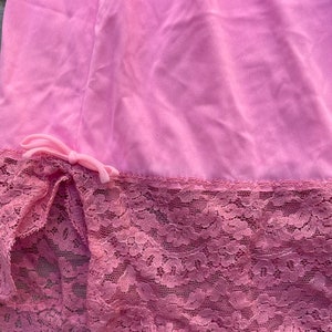 Hot Pink Slip Skirt Lace Trim Half Slip - Etsy