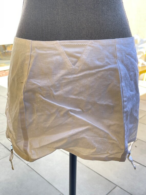 1950s White Girdle with Garters Vintage Corset Linger… - Gem