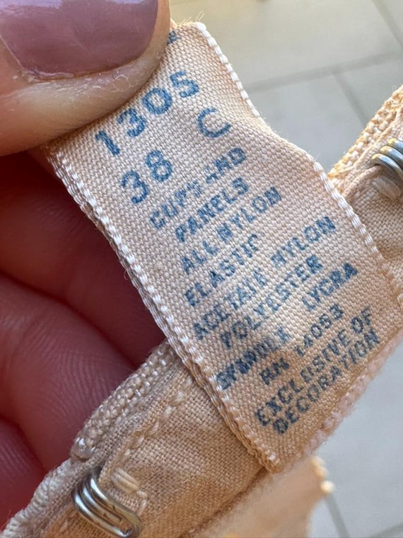 60s Longline Bustier Corset Lace Bra w/ boning Cleopa… - Gem