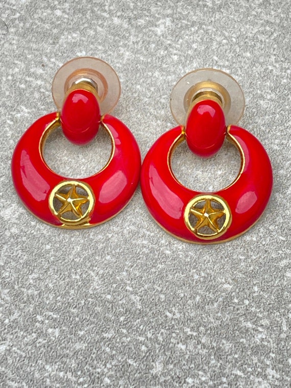 Vintage red enamel door - Gem