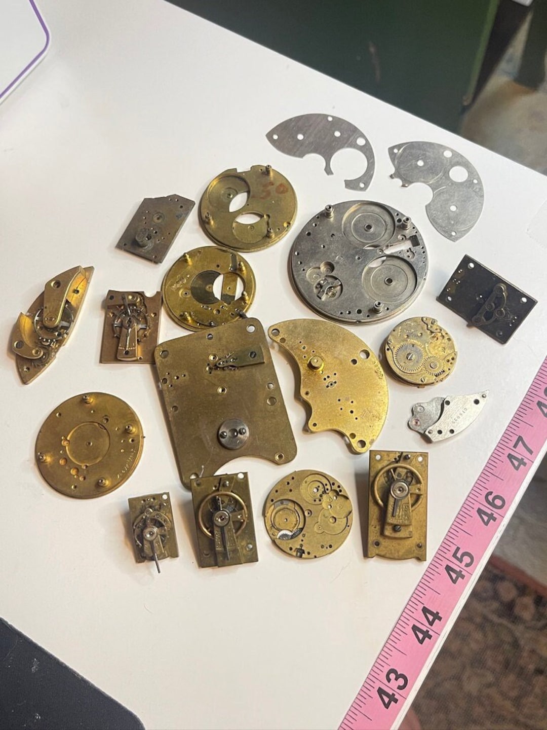 Clock Movements Mechanisms Escapements Misc Parts Vintage Clock Repair ...