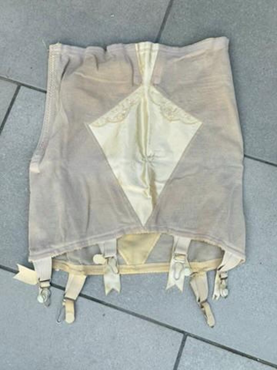 Vintage Open Bottom Girdle W/ Garters Slimming Smoothing Vintage ...