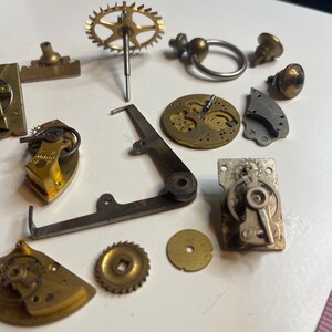 Clock Movements Mechanisms Escapements Misc Parts Vintage Pocket Watch ...