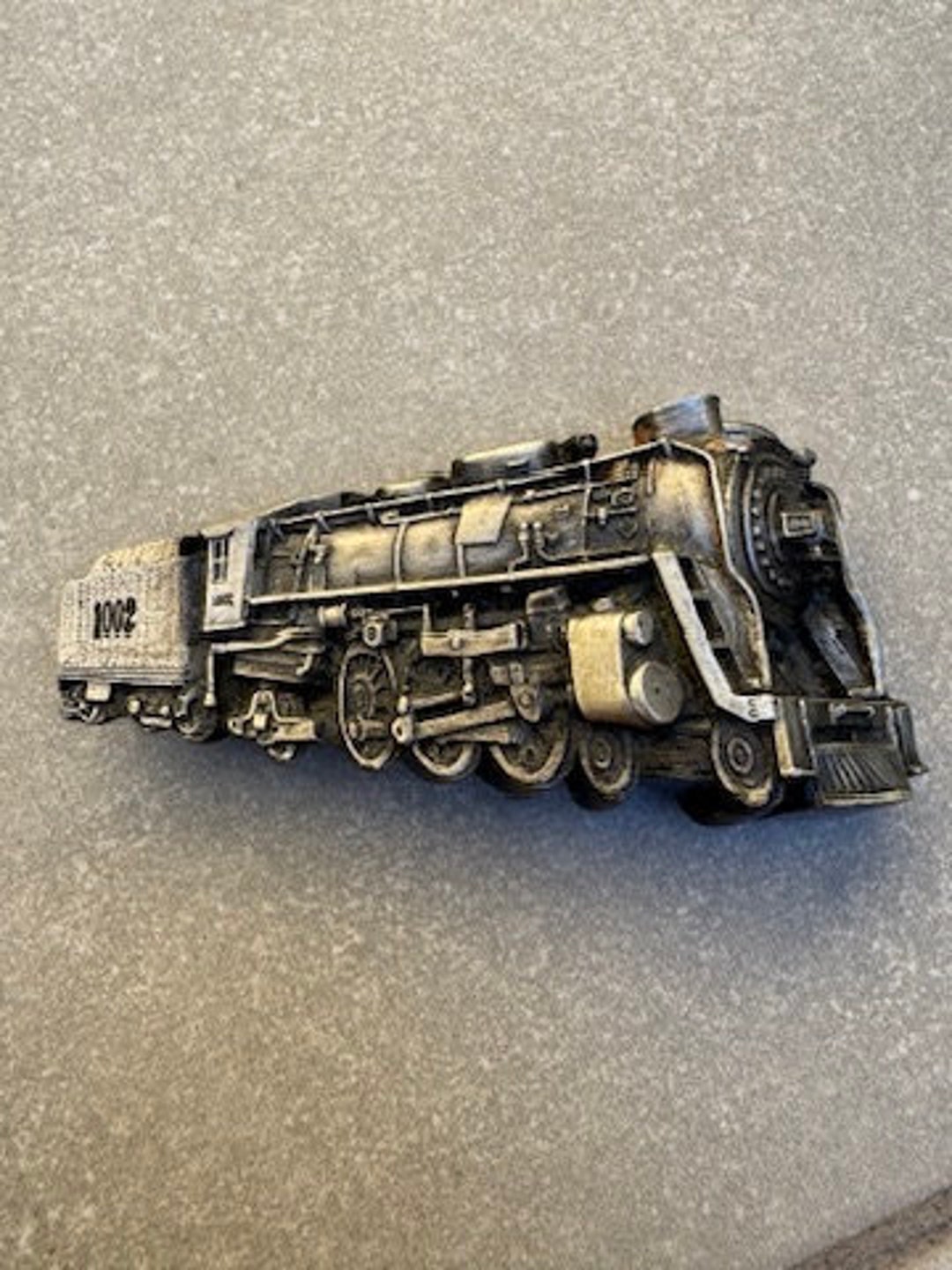 Bergamot Brass Works Train Belt Buckle 1978 Pewter Locomotive Railroad ...