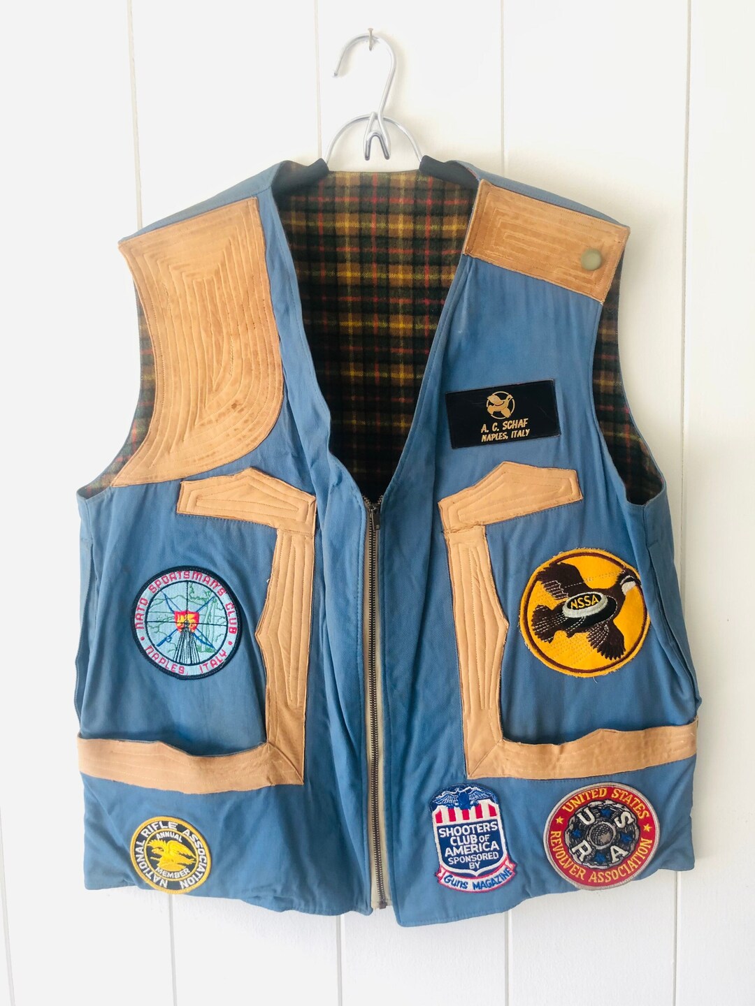 NRA Hunting Vest Vintage Marksman Shooting Gun Patches Jacket NATO - Etsy