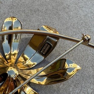 Gold Over Sterling Silver Vintage Forstner Flower Brooch - Etsy