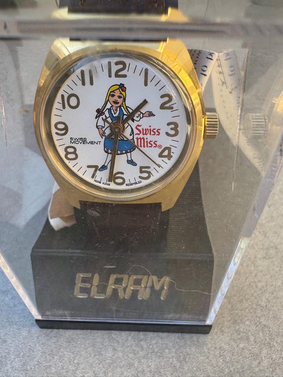 New Old Stock Vintage Swiss Miss Character Watch Swis… - Gem